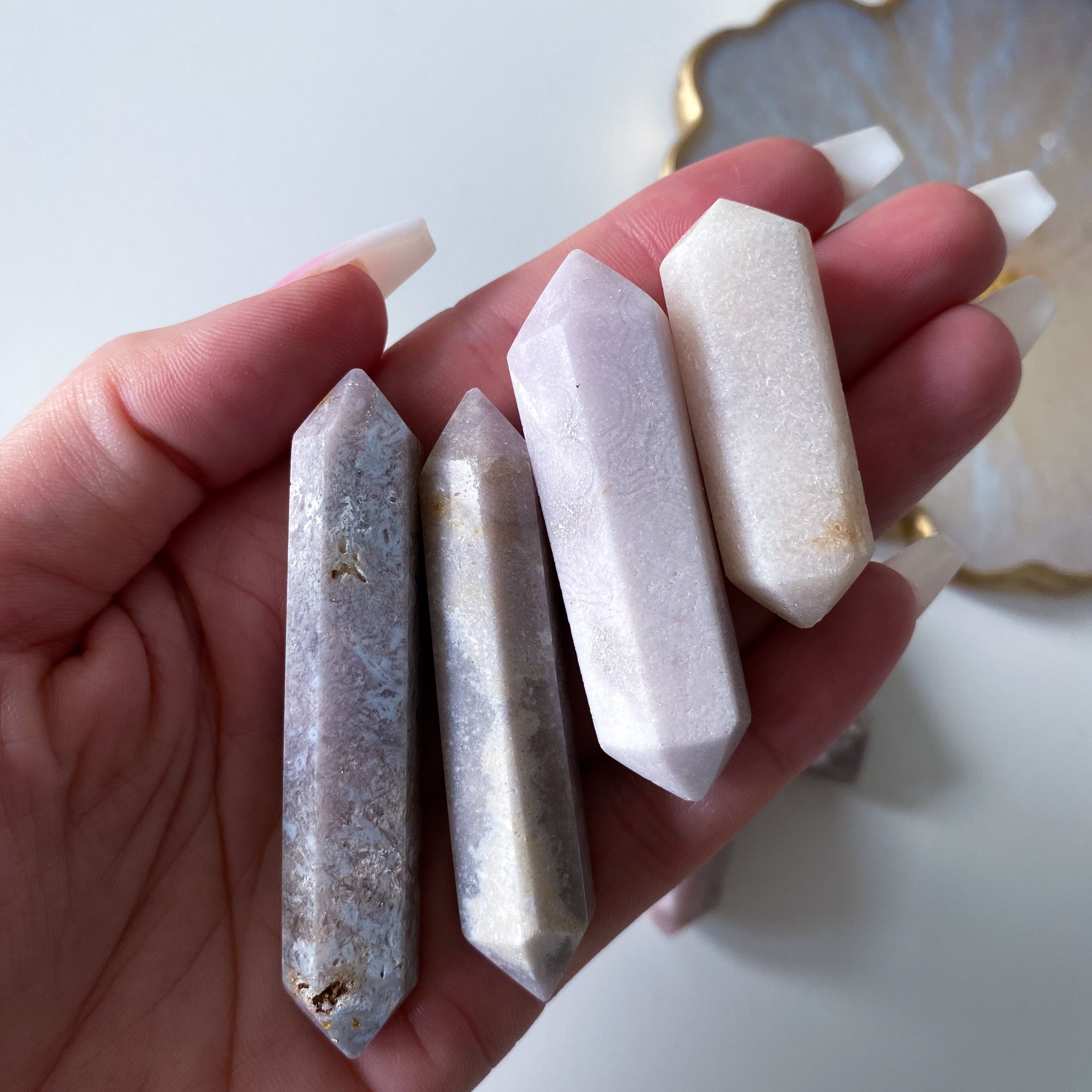 Pink Amethyst Double Terminated Point - You Choose – seekingwellth